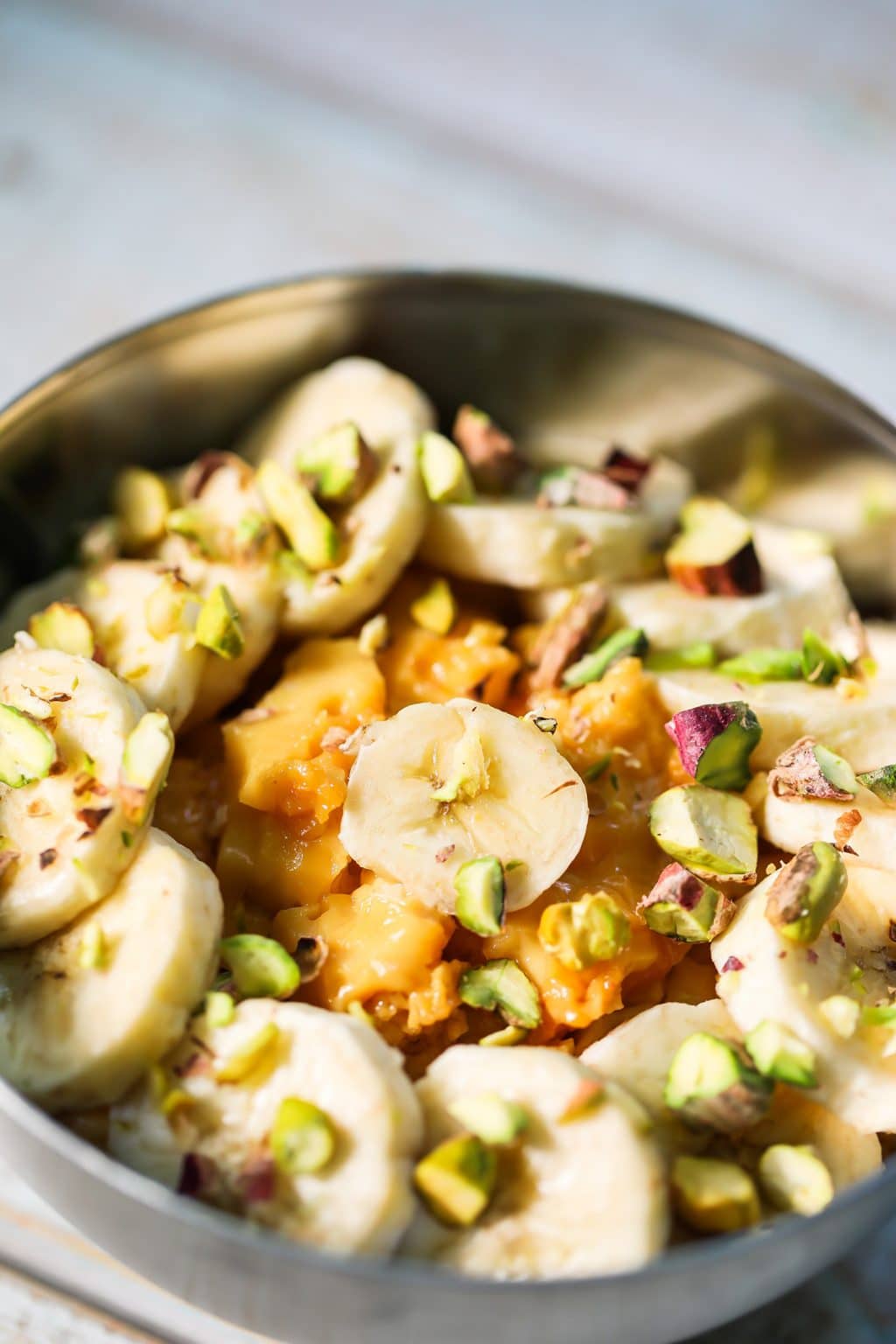 Egg Pudding with Caramel Sauce & Bananas - Chef Tariq